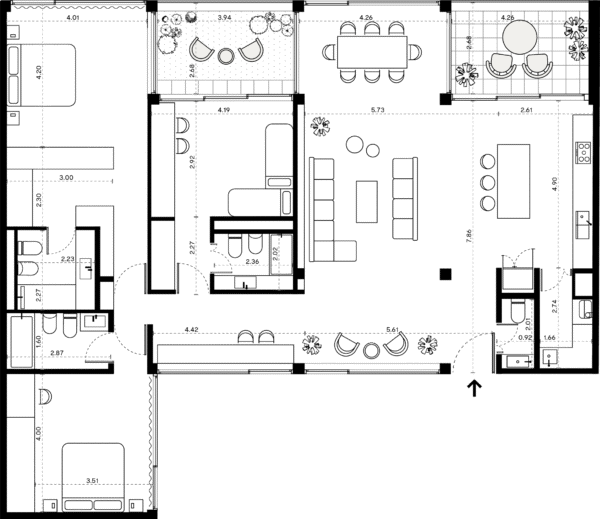 Zapiola Tercer Piso ContraFrente – Base Proyectos